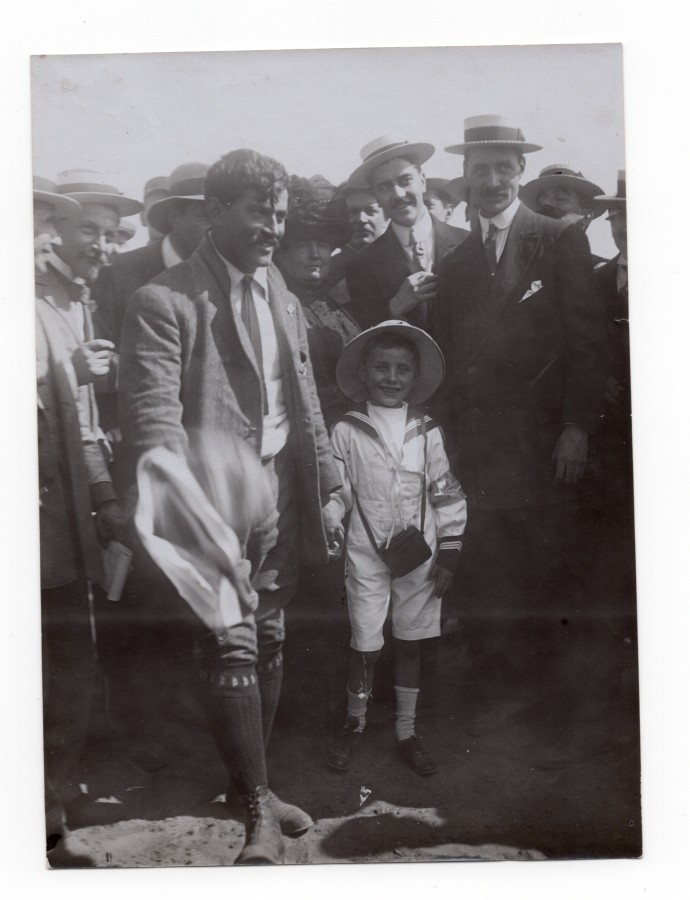 Pilot Plane Louis Gibert France old Photo aviation 1911