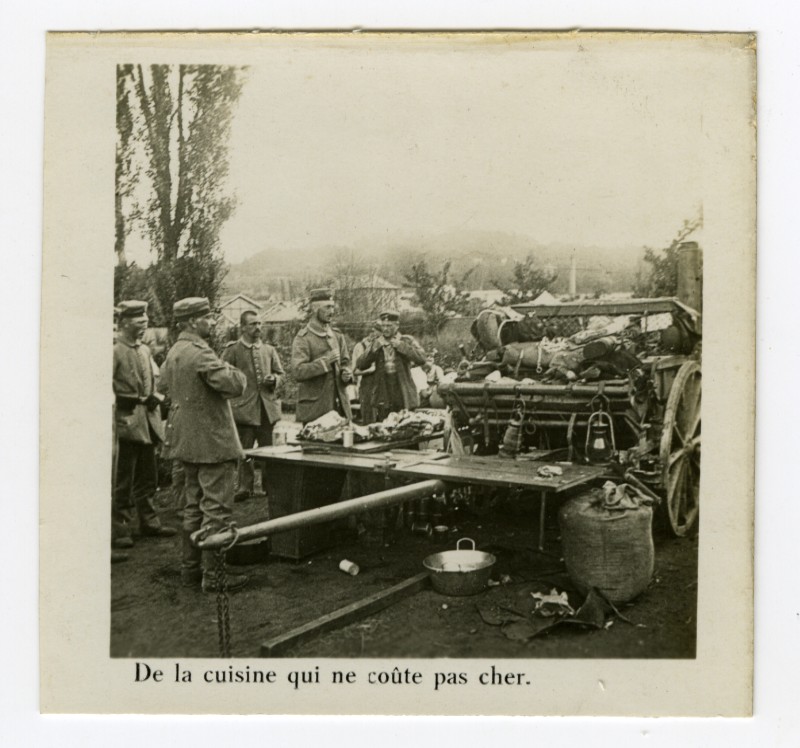 France WWI Soldiers Cheap Cooking Food old SIP Photo 1914-1918